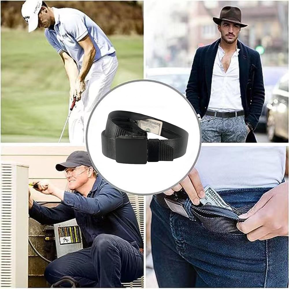 Generic Hidden Zipper Compartment Travel Belt | Secret Stashing