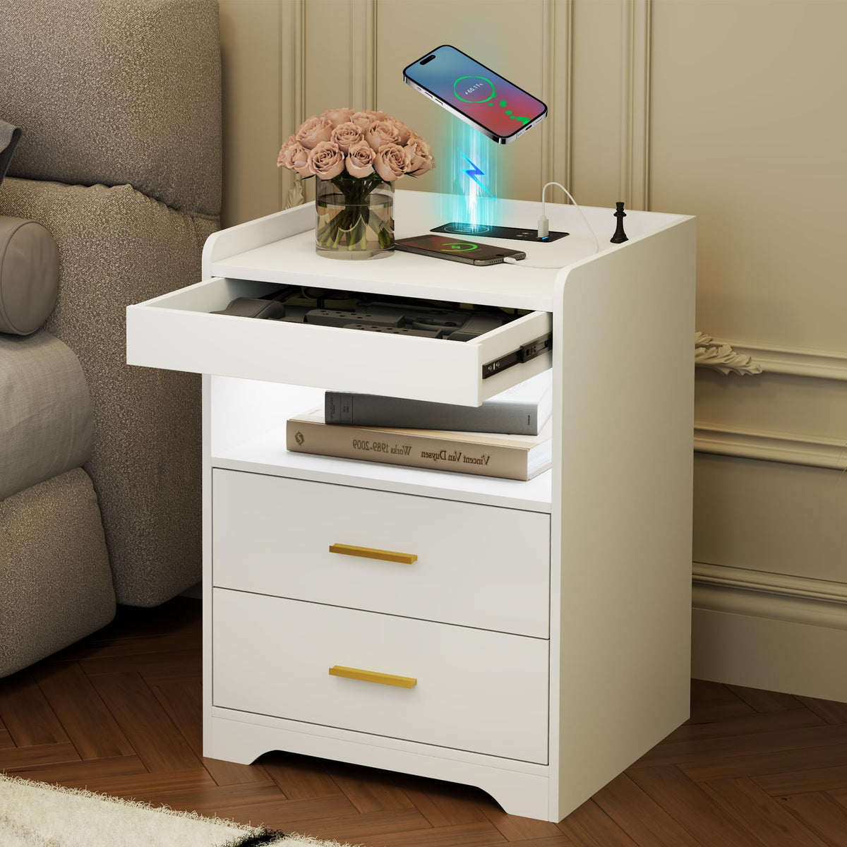 Gun Nightstand with Lockable Hidden Compartment Best Selling Products
