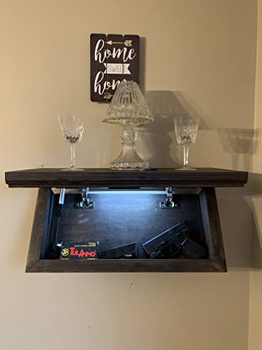 Concealment Gun Shelf with Hidden Trap Door | Secret Stashing