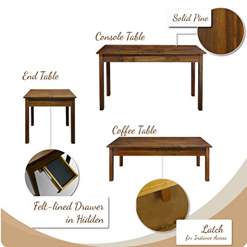 Kennedy Console Table with Concealed Drawer | Secret Stashing