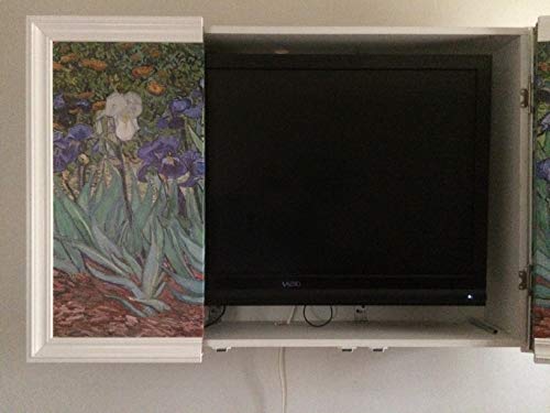 Concealed TV Cabinet with Artwork Doors Concealment Furniture