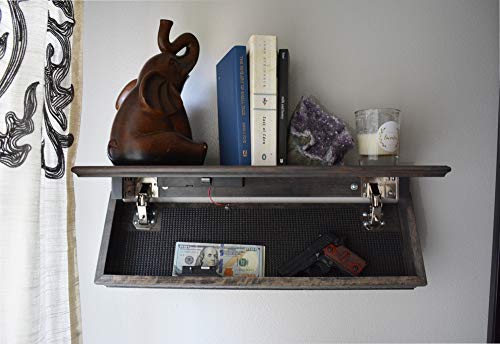 Secret Compartment Shelf Safe with RFID Protection Concealment Furniture