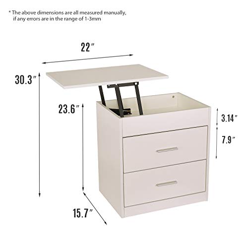 Nightstand with Lift Top and Computer Table | Secret Stashing