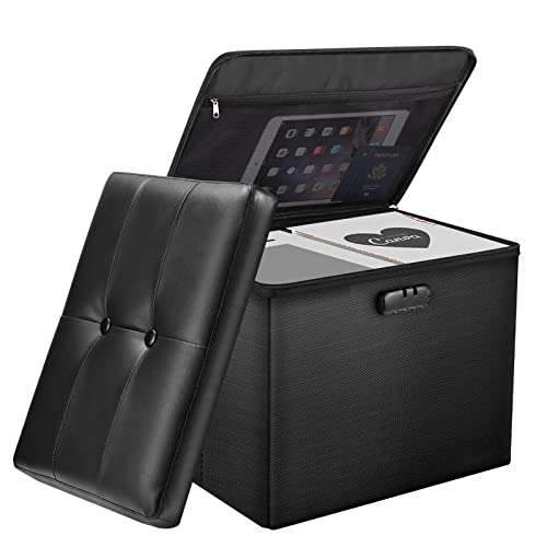 Lock Ottoman with Secret Storage | Secret Stashing