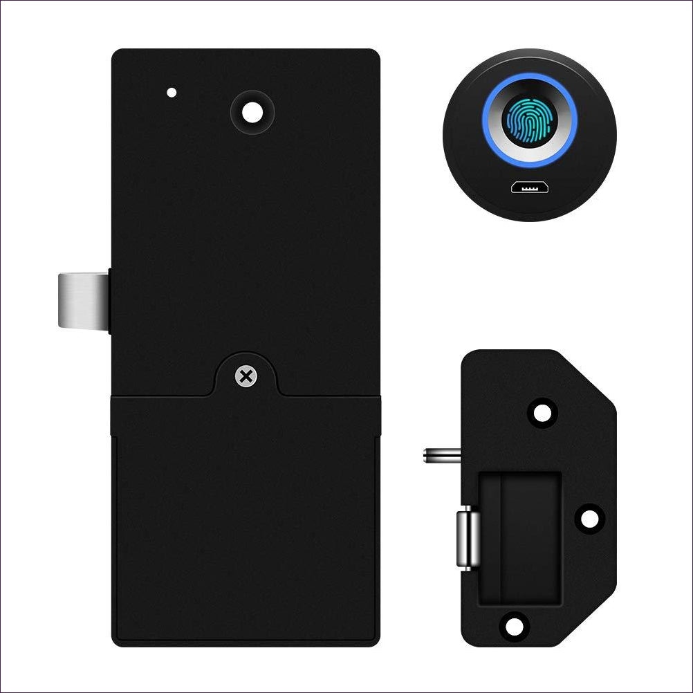 Hidden Biometric Cabinet Lock | Cabinets Matttroy