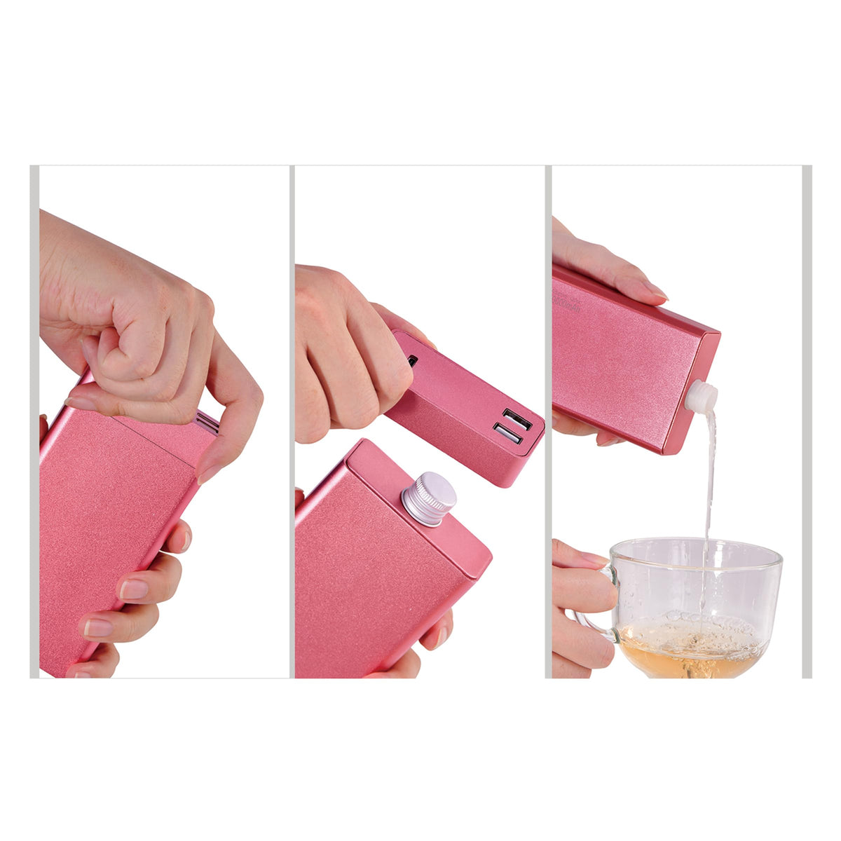 Power Bank - 8.5 ounce concealed flask container | Secret Stashing