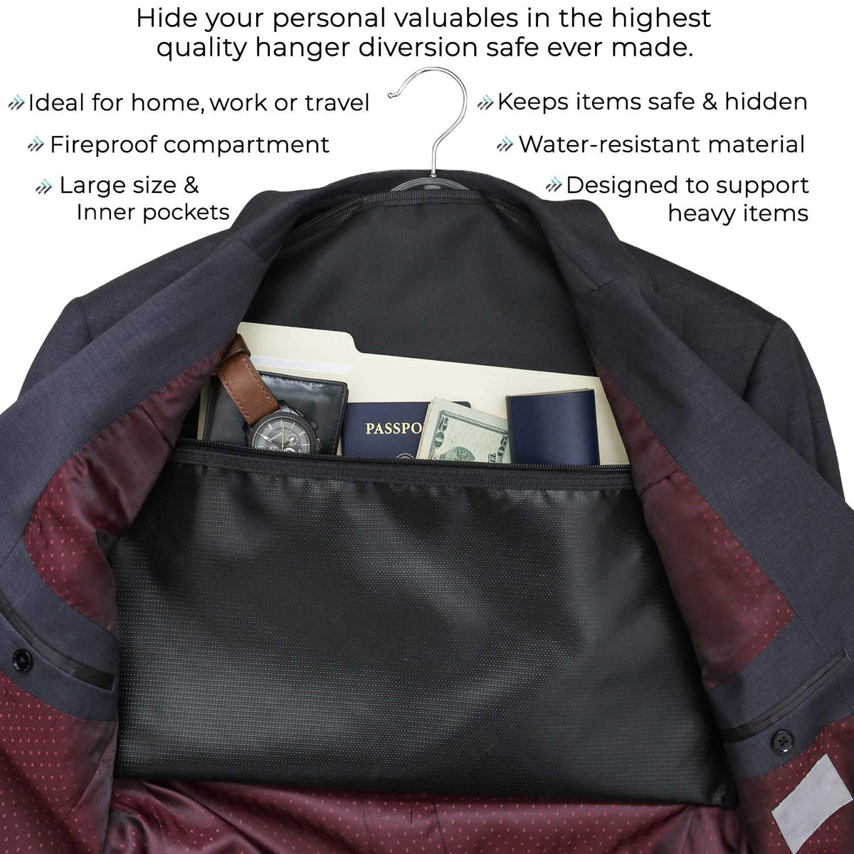 Diversion Hanger Fireproof Safe | Secret Stashing