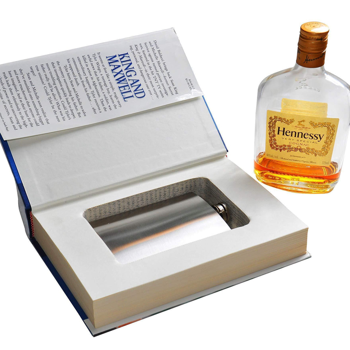Hidden Flask Book Safe | Secret Stashing