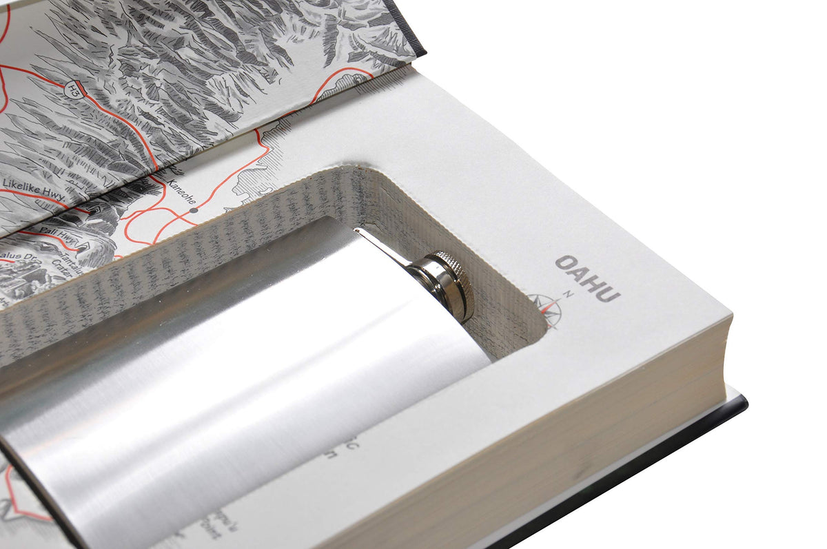 Hidden Flask Book Safe | Secret Stashing