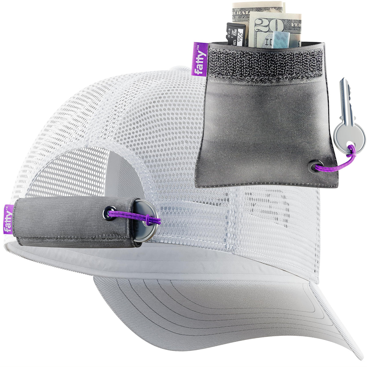 FATTYPACK - Attachable Storage Pocket For Hats | Secret Stashing