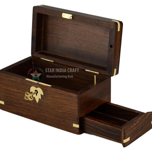 HANDCRAFTED ROSEWOOD Secret Compartment Box Secret Compartments Decor