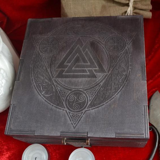 Viking Box with hidden compartments | Secret Stashing